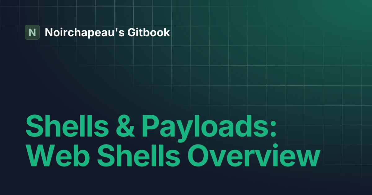 Shells & Payloads: Web Shells Overview | Noirchapeau's Gitbook