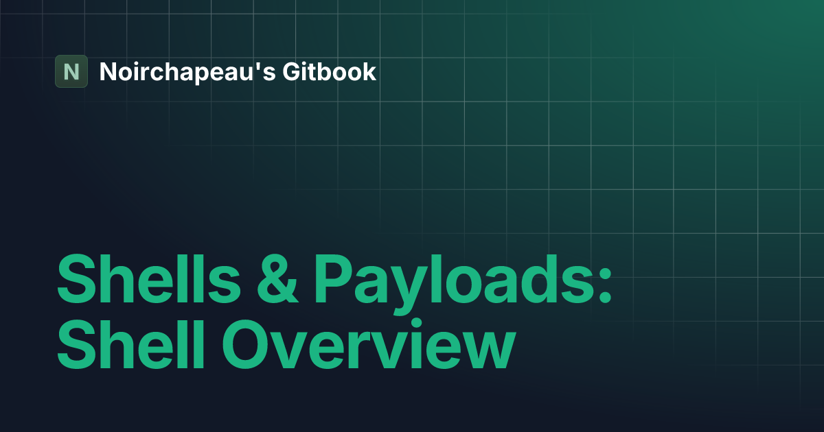 Shells & Payloads: Shell Overview | Noirchapeau's Gitbook